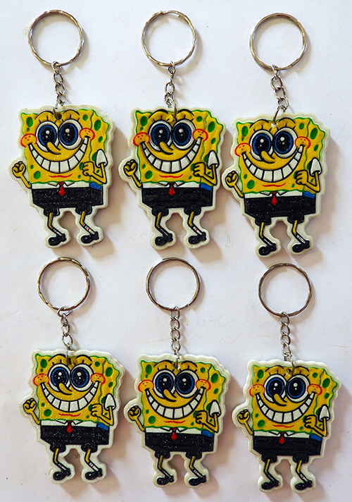 SPONGEBOB SQUAREPANTS KEYRING BAG CHARM PARTY LOOT LOLLY BAG FILLERS ...