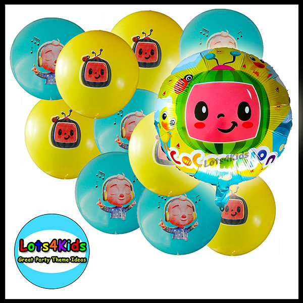 COCOMELON BIRTHDAY PARTY BALLOONS PARTY SUPPLIES DECORATIONS - PACK OF ...