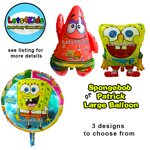 SPONGEBOB SQUAREPANTS OR PATRICK STAR PARTY BALLOON - PARTY SUPPLIES ...